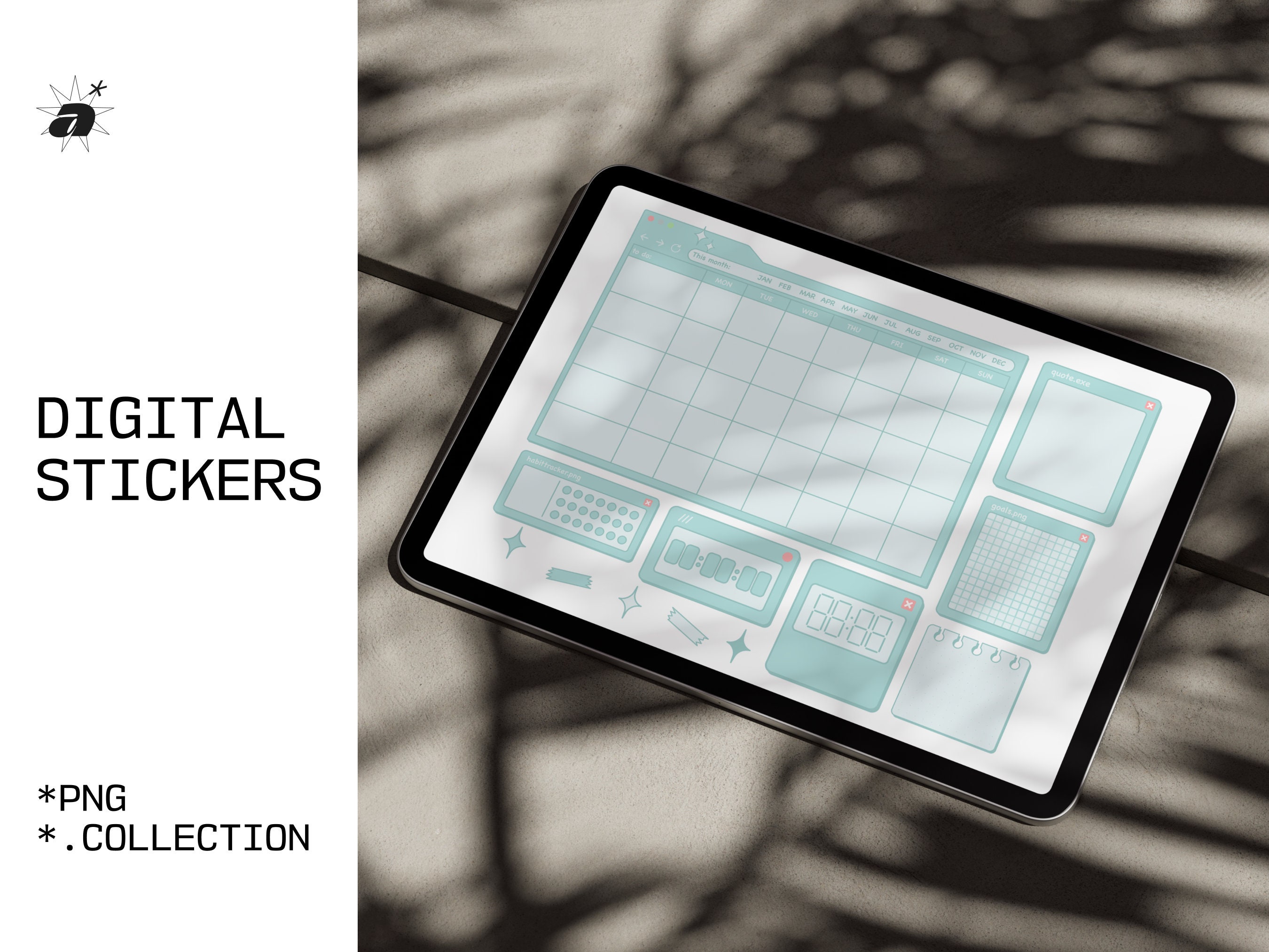 Digital Stickers Goodnotes, Digital Stickers Png, Daily Planning ...