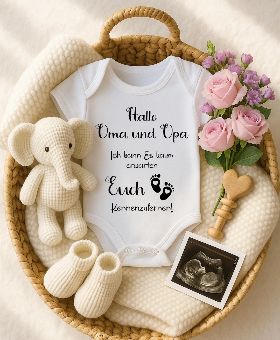 Schwangerschaft verkünden Body. Hallo Oma und Opa Body. Schwangerschaft ...