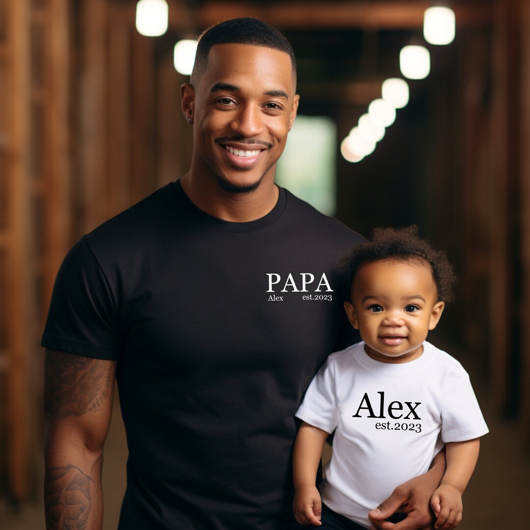 Team Dad: Matching Outfits for Father and Child. Dad Gift. Father Son ...