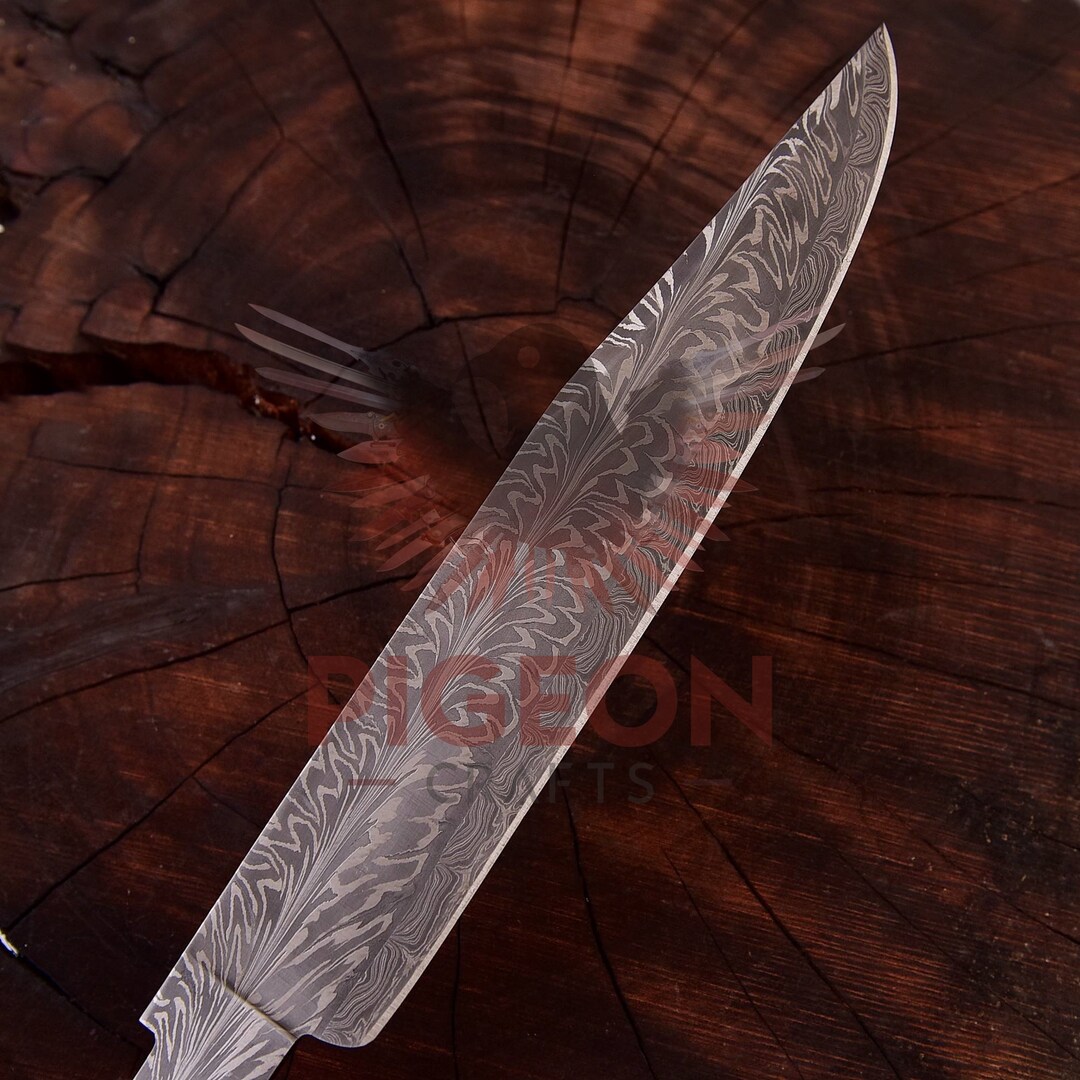 Hand Forged Mosaic Pattern Damascus Steel Blank Blade for Knife Making ...