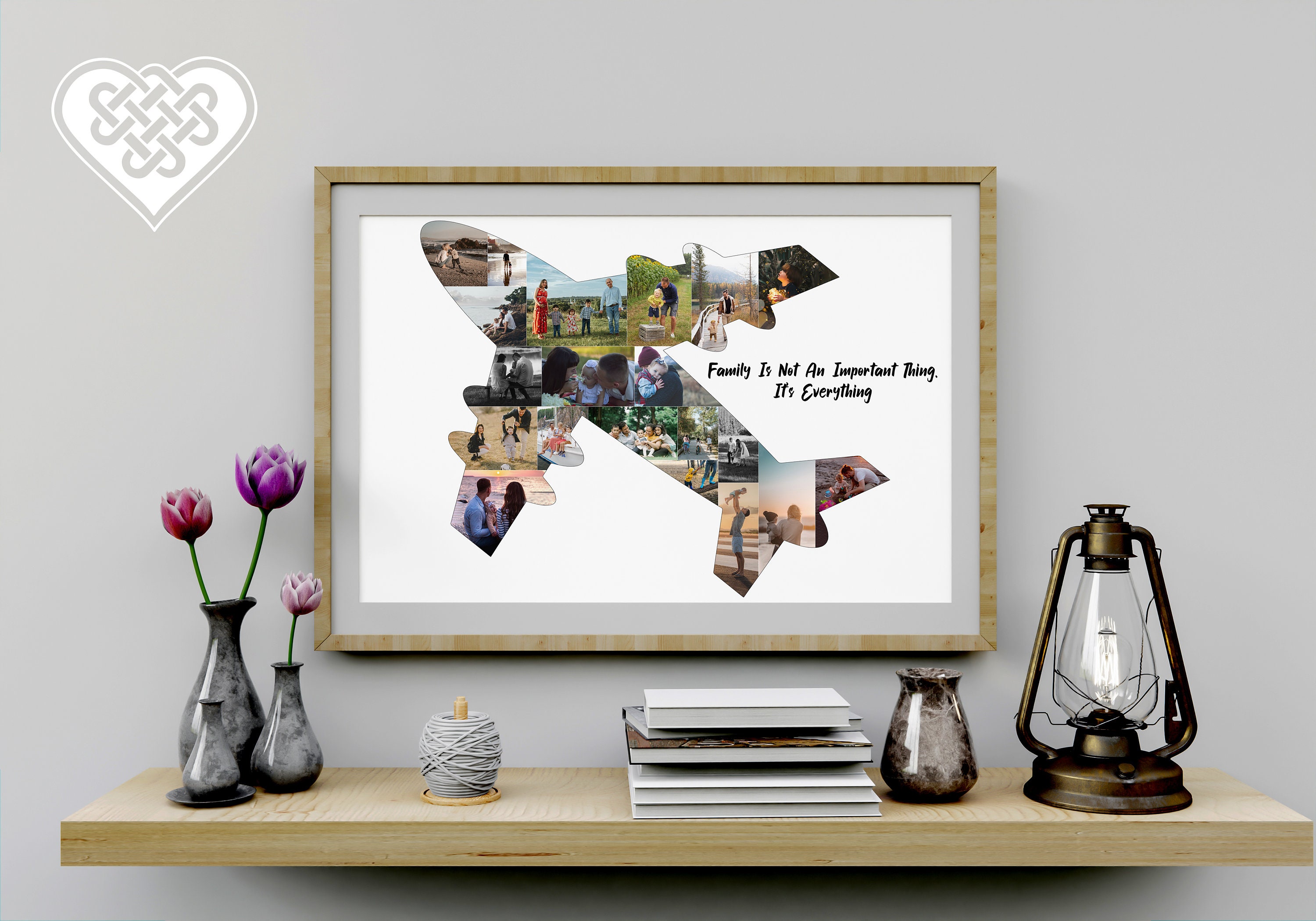 Custom Airplane Photo Collage, Personalized Aviation Gift (digital JPG ...