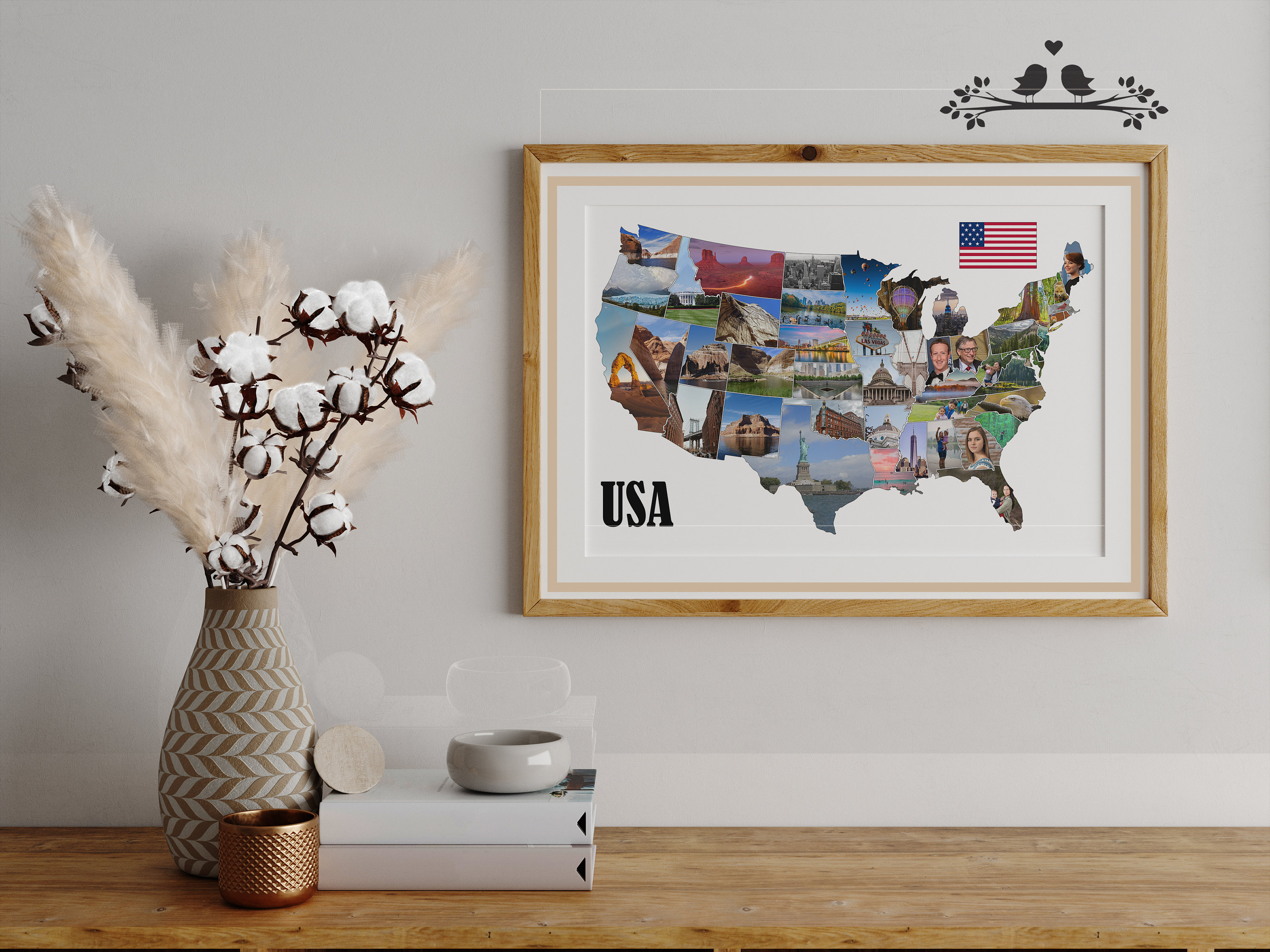 Personalized USA States Photo Collage Map (digital File) - Etsy