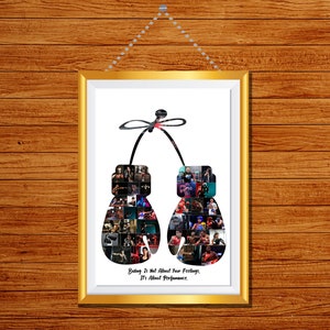 Personalized Boxing Gloves Photo Collage Custom Boxing Gift for Boxing ...