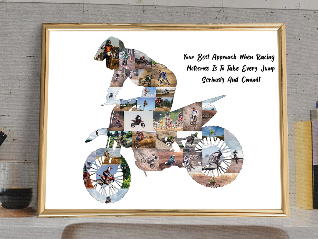 Custom Motorcycle Photo Collage, Bike Rider Art (digital JPG) - Etsy