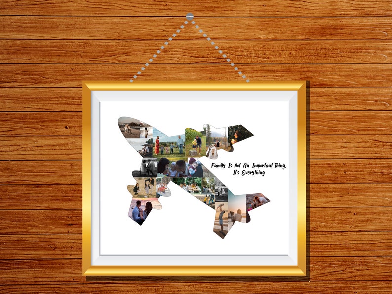 Custom Airplane Photo Collage, Personalized Aviation Gift (digital JPG ...