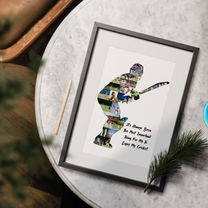 Cricket Photo Collage | Cricket Gifts for Dad | Cricket Gifts for Son ...