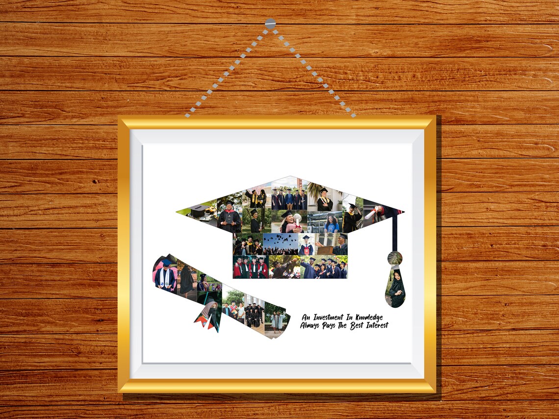 Personalized Graduation Photo Collage: Custom School Keepsake ...