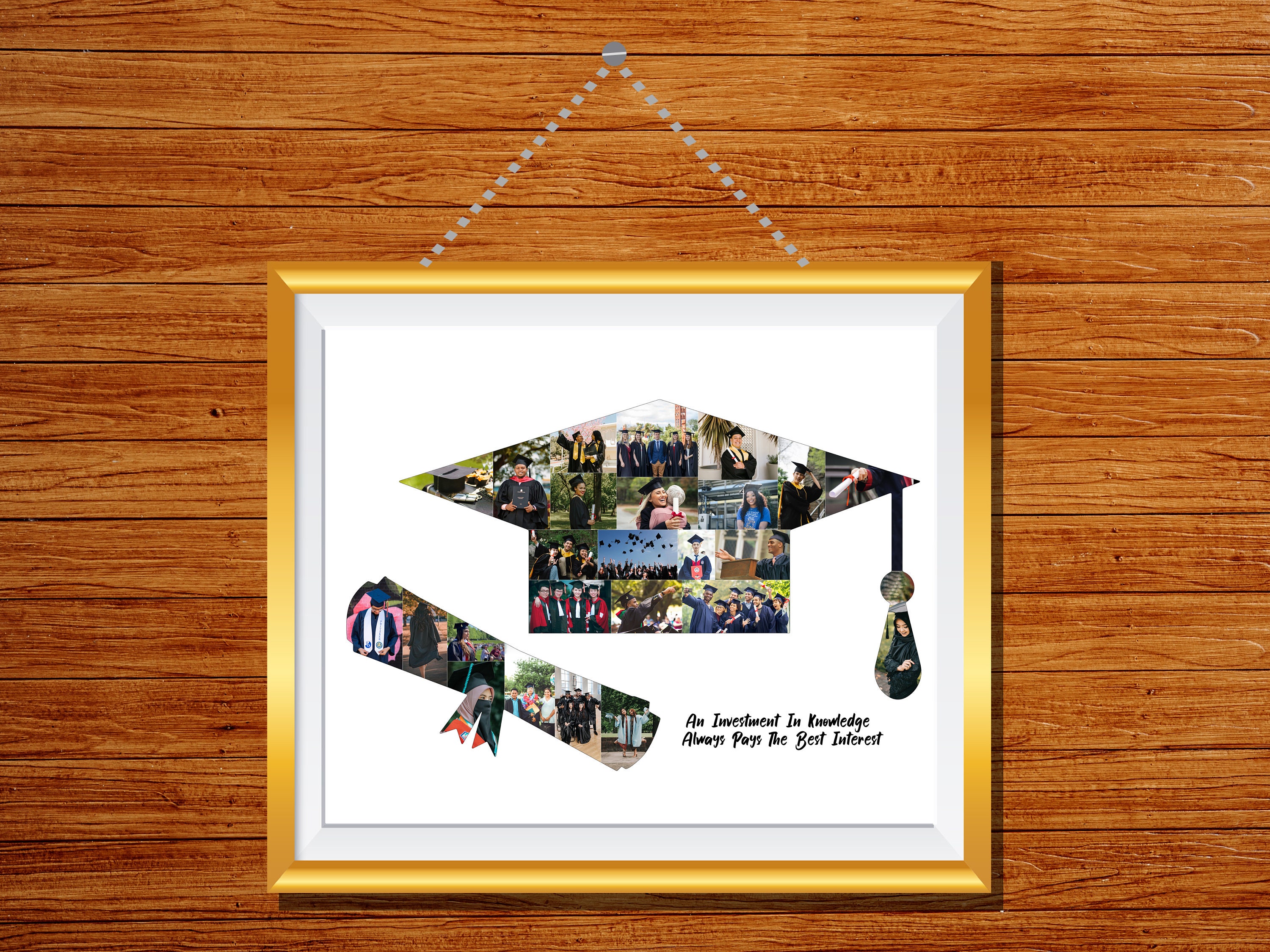 Personalized Graduation Photo Collage: Custom School Keepsake ...
