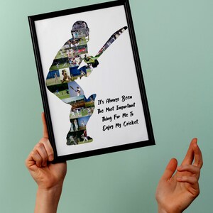 Cricket Photo Collage | Cricket Gifts for Dad | Cricket Gifts for Son ...