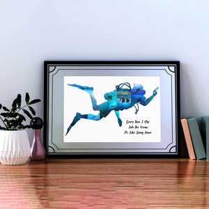 Scuba Diving Photo Collage | Scuba Diver Gift | Gifts for Divers ...