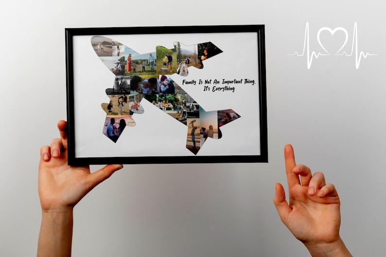 Custom Airplane Photo Collage, Personalized Aviation Gift (digital JPG ...