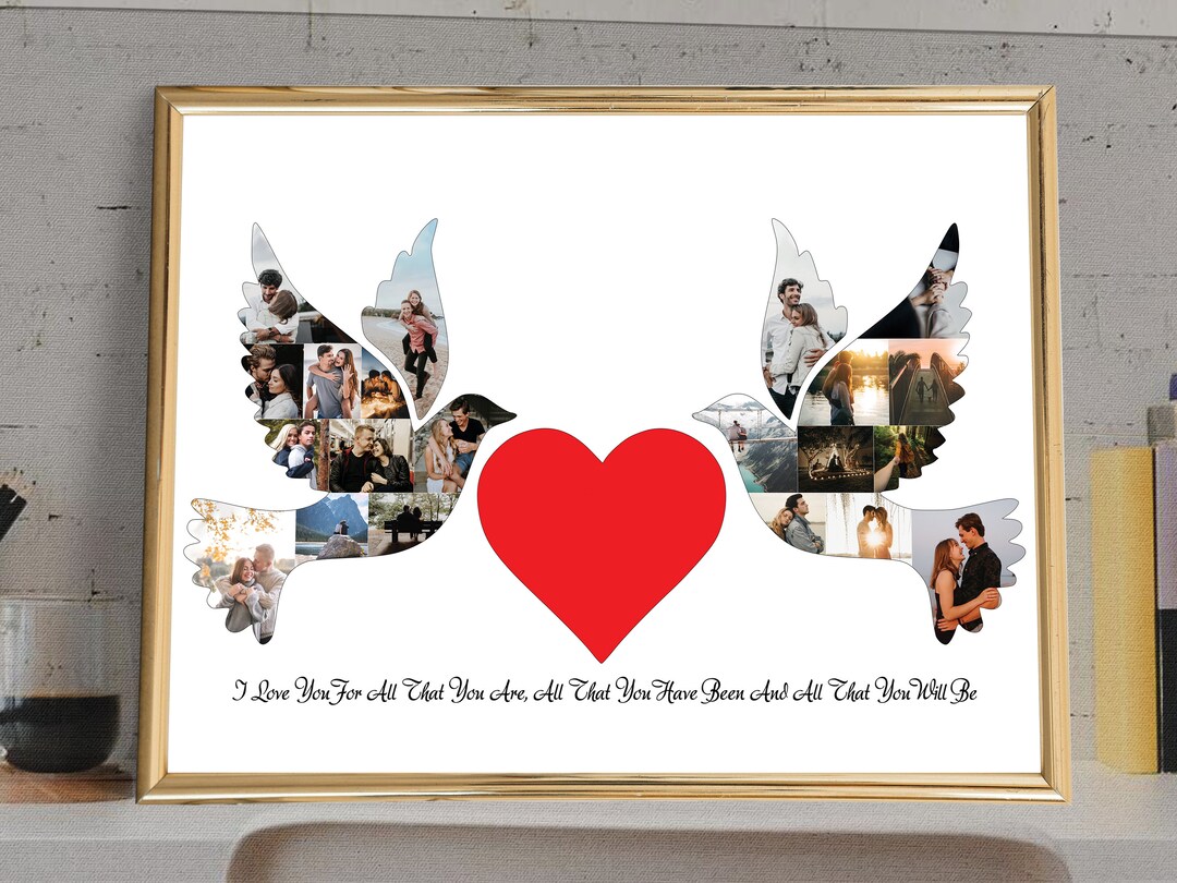 Custom Pigeon Photo Collage: Personalized Pet Memorial Gift (digital ...