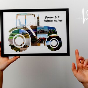 Tractor Gifts Grandpa Farmer Tractor Wall Print Presents for Farmers ...