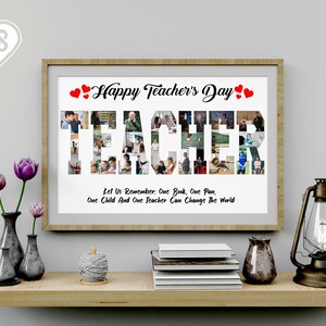 Personalized Teacher Photo Collage Gift (digital JPG File) - Etsy