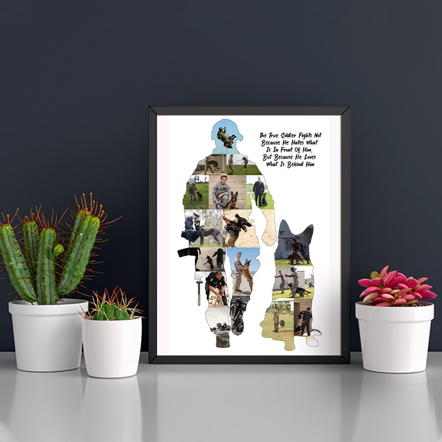 Personalized Army Photo Collage Gift: Military Veteran, Son Promotion ...
