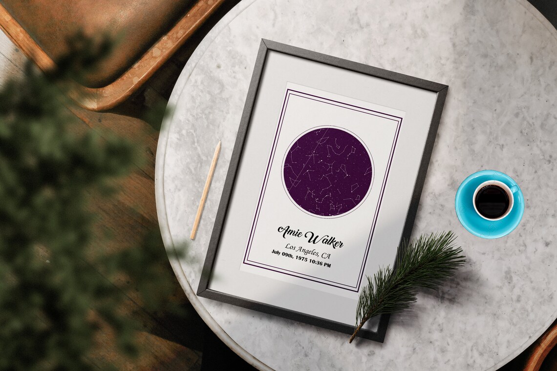 Star Map Zodiac Star Map Printable Night Sky Print - Etsy