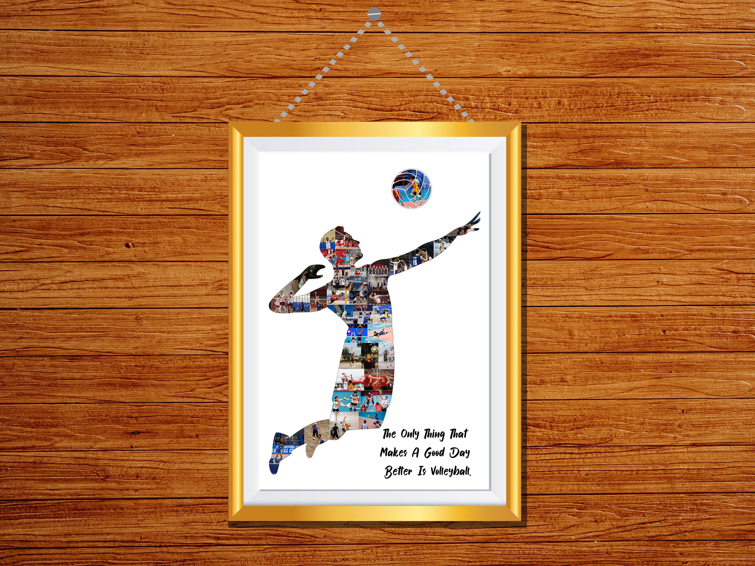 Personalized Volleyball Photo Collage, Coach Gift (digital JPG) - Etsy