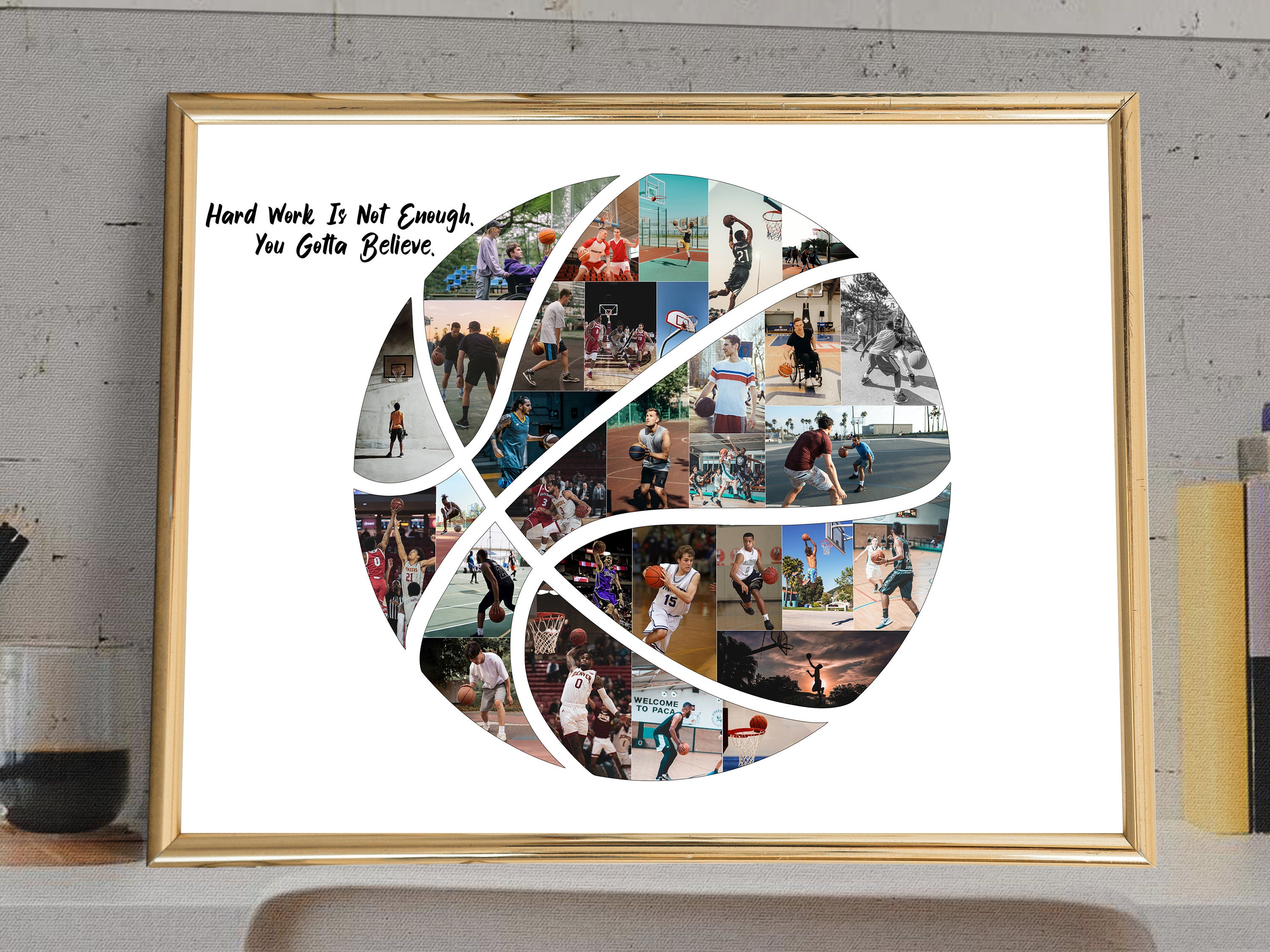 Personalized Photo Collage Gifts for Basketball Players Basketball ...