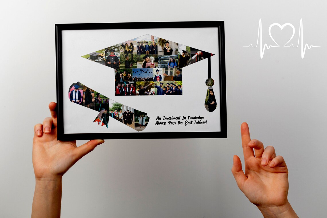 Personalized Graduation Photo Collage Graduation Gifts for Him ...