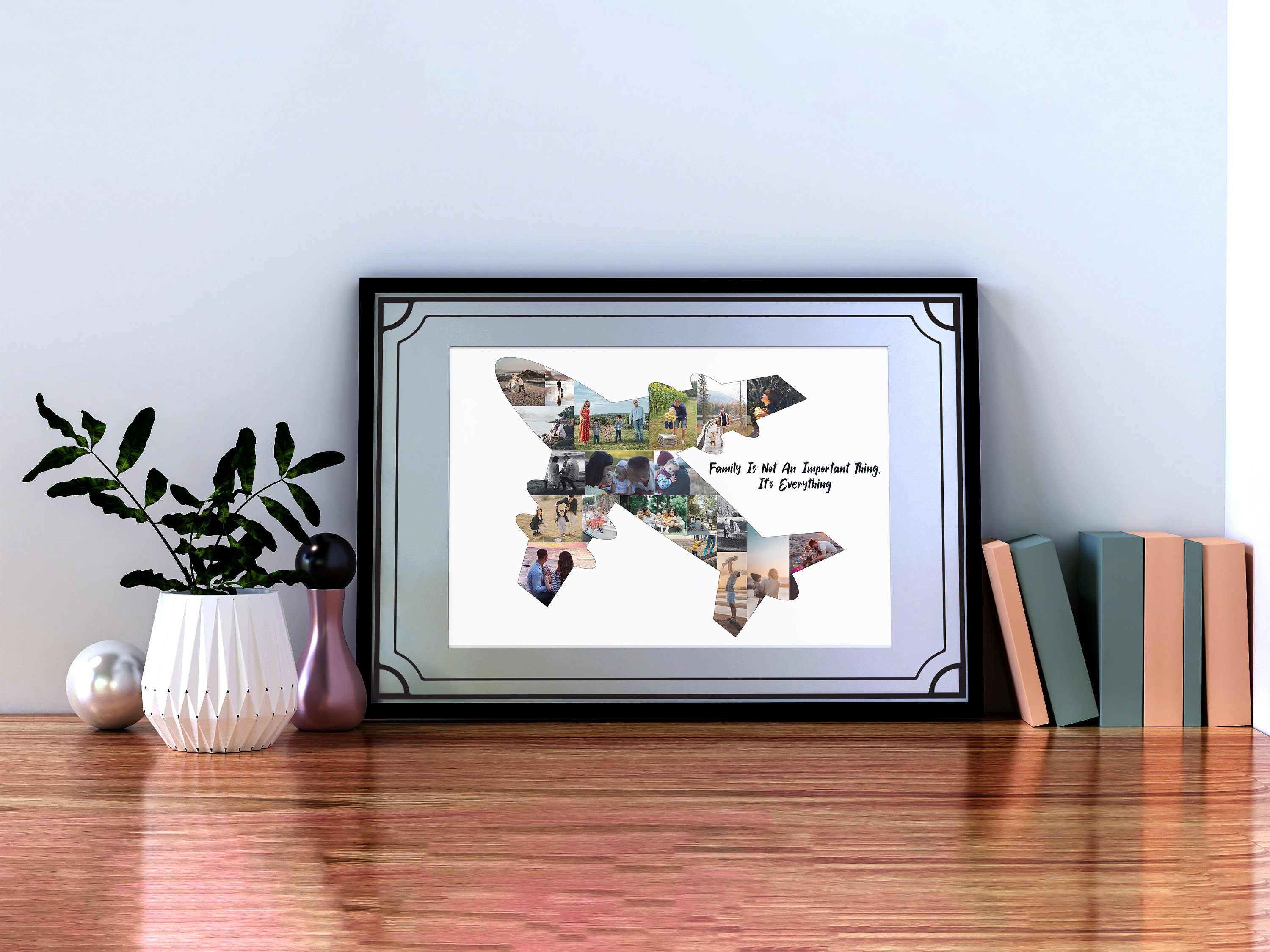 Custom Airplane Photo Collage, Personalized Aviation Gift (digital JPG ...