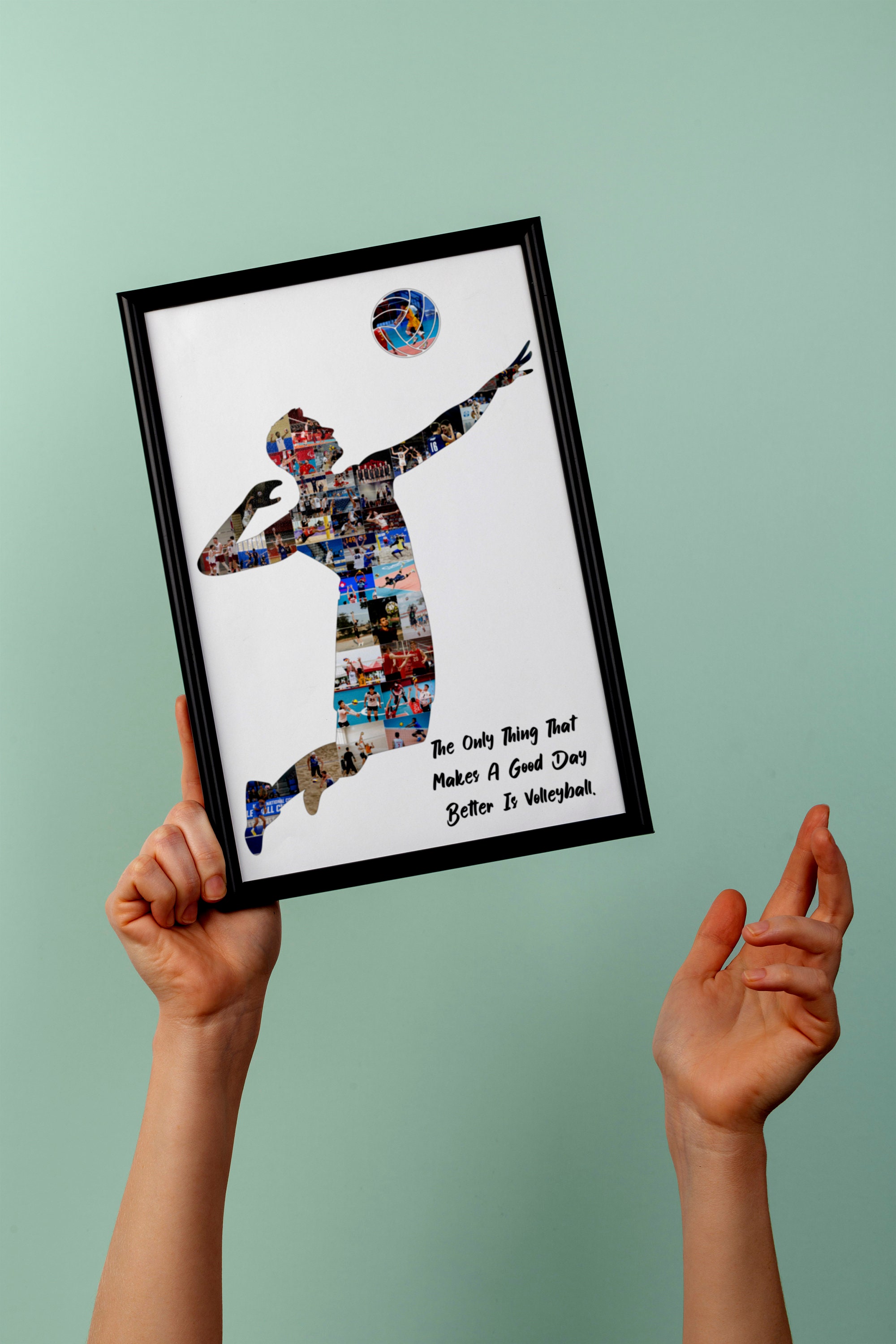 Personalized Volleyball Photo Collage, Coach Gift (digital JPG) - Etsy
