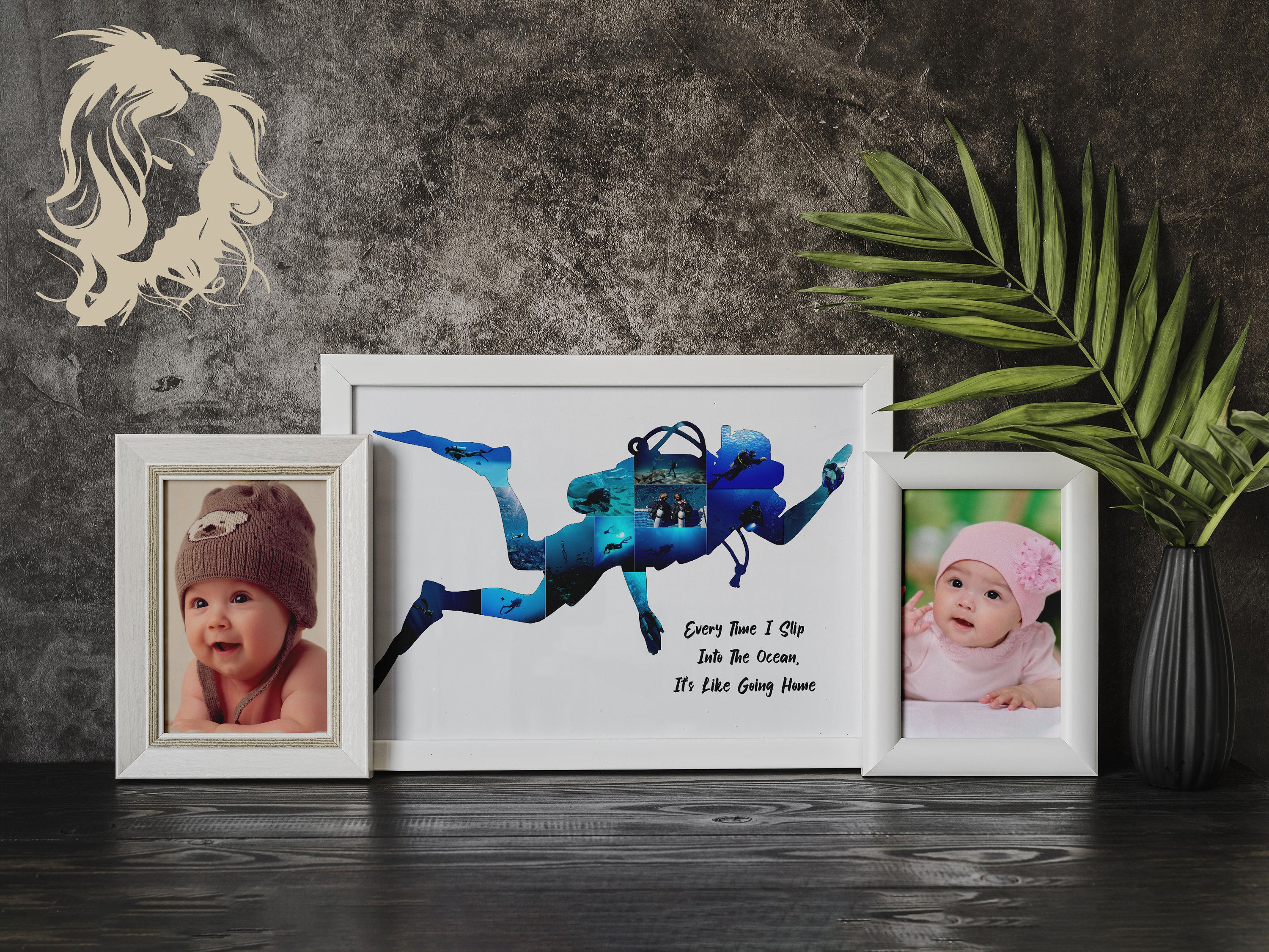 Custom Scuba Diving Photo Collage: Personalized Diver Gift (digital ...
