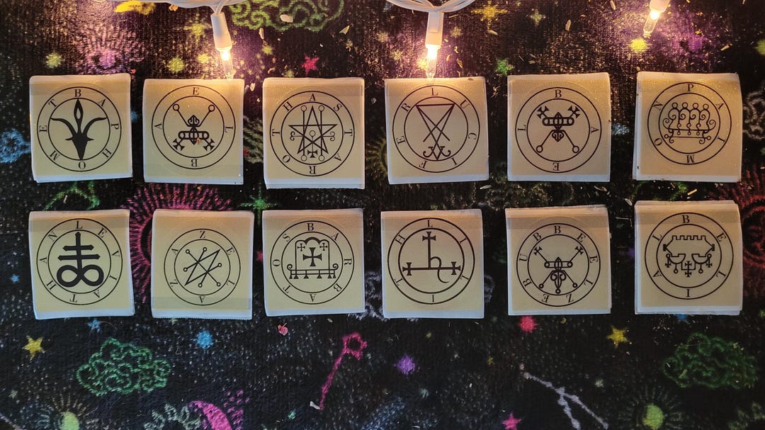 Infernal Sigil Stickers - Etsy