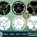 Japanese Emblem SVG | Flower Symbol SVG | Asian Symbol SVG | Japanese ...