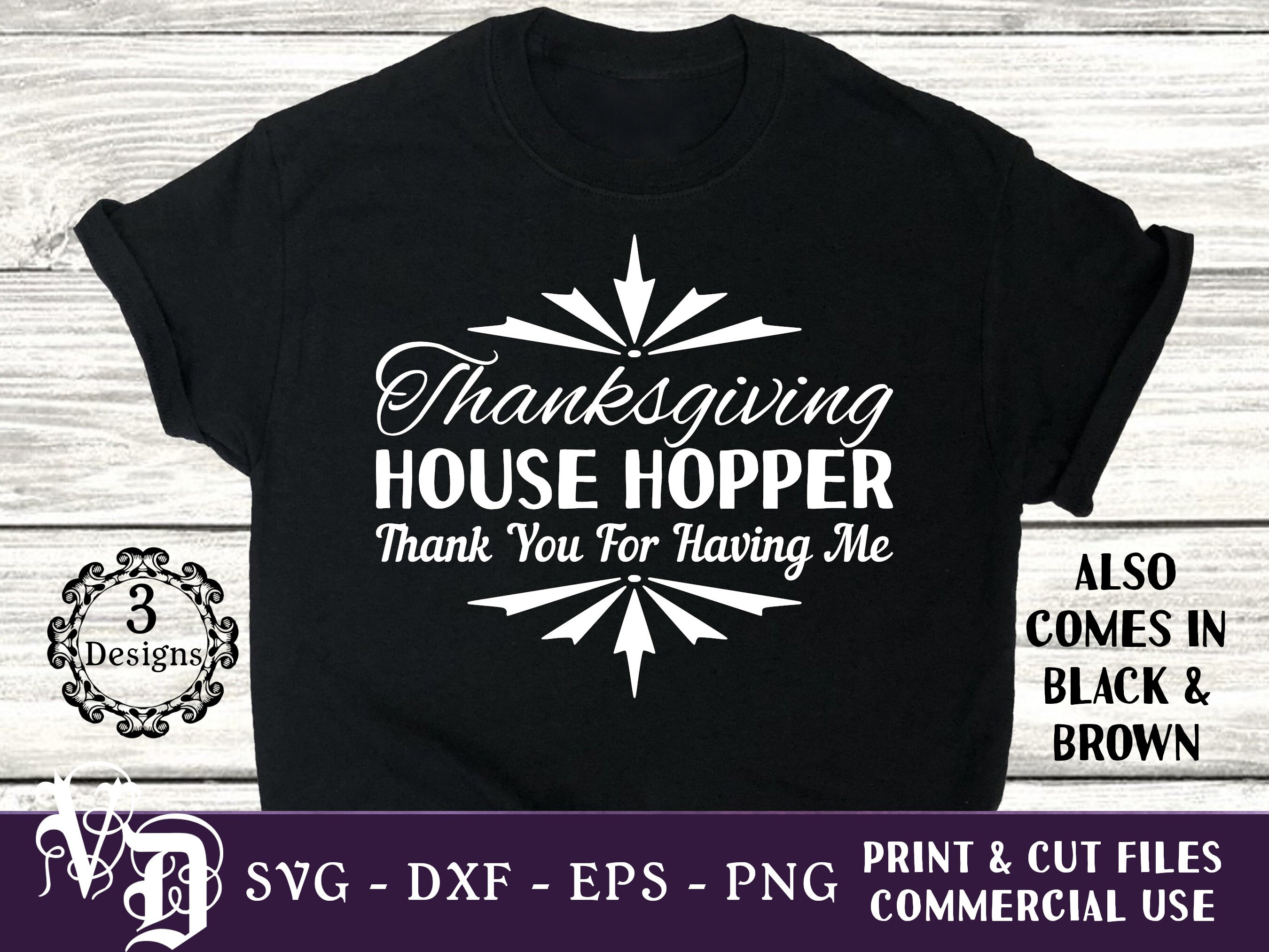 Thanksgiving House Hopper SVG | Family Friends SVG | Dinner Guest SVG ...