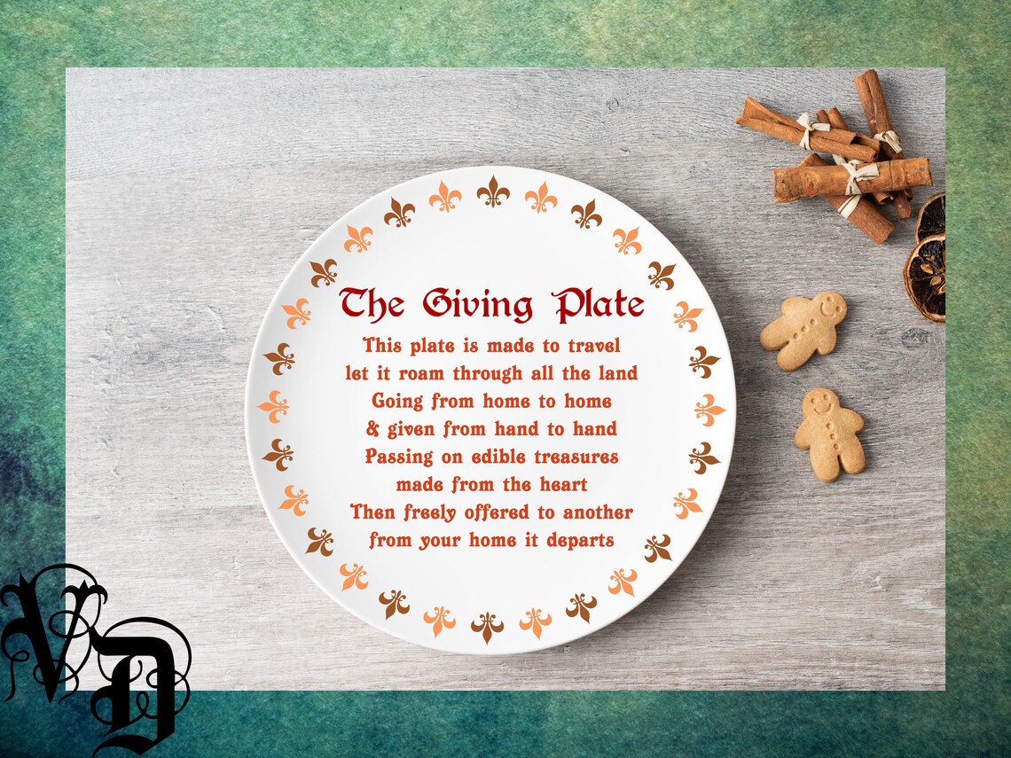 The Giving Plate SVG | Giving Plate Poem | Pay It Forward Gift | Giving ...