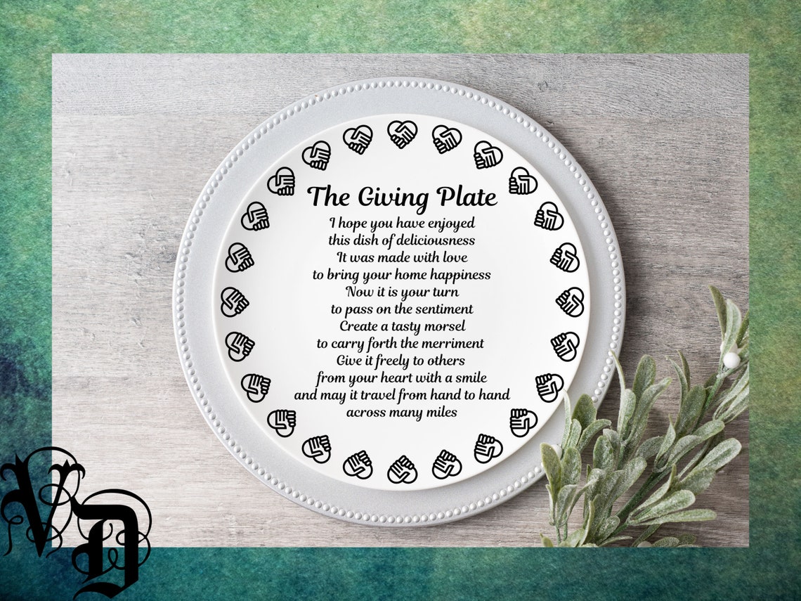 The Giving Plate SVG | Giving Dish SVG | Pay It Forward Gift | Giving ...