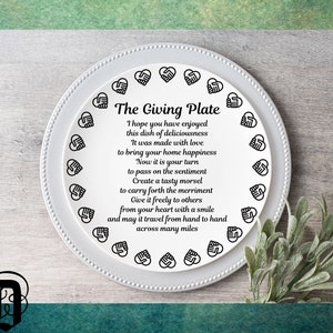 The Giving Plate SVG | Giving Dish SVG | Pay It Forward Gift | Giving ...