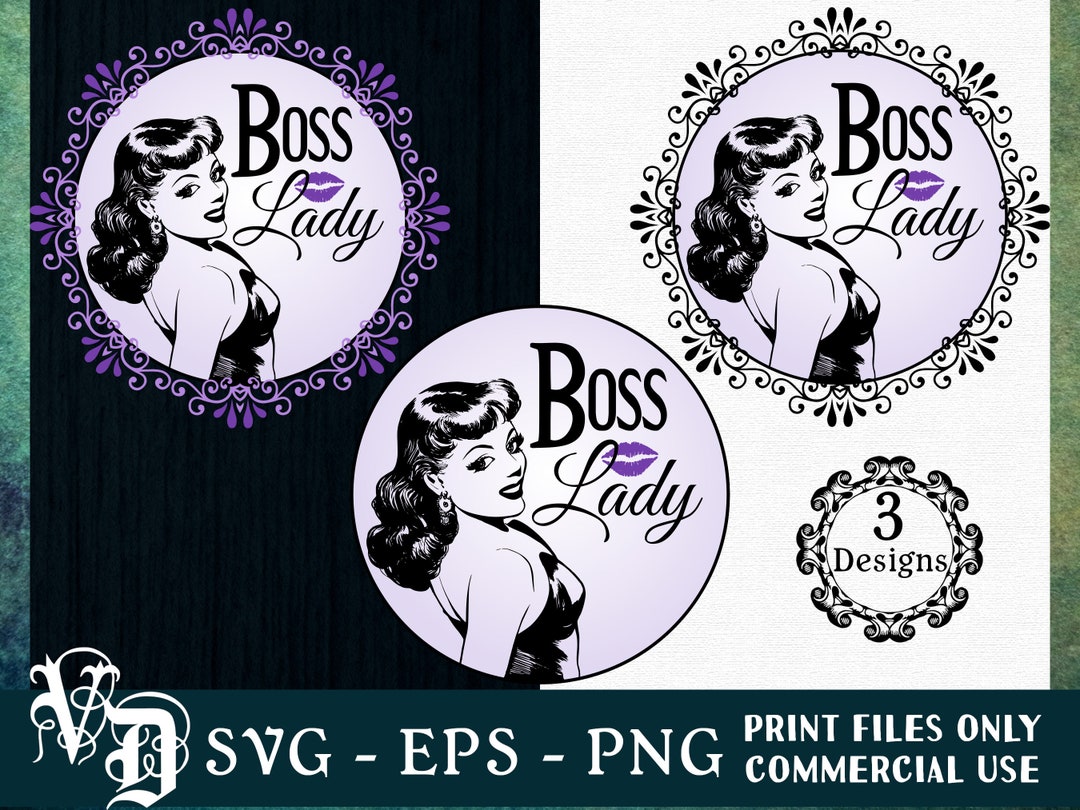Lavender Boss Lady SVG | Fierce Woman SVG | Feminine SVG | Slay Svg ...
