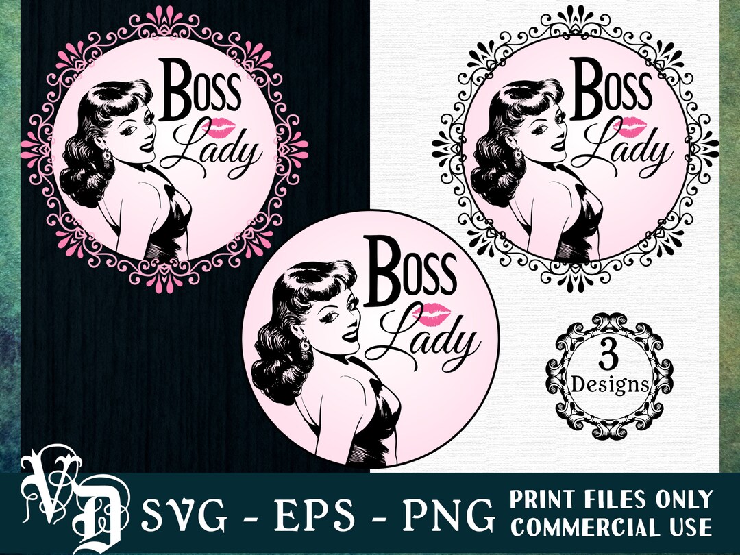 Pink Boss Lady SVG | Fierce Woman SVG | Feminine SVG | Slay Svg | Like ...