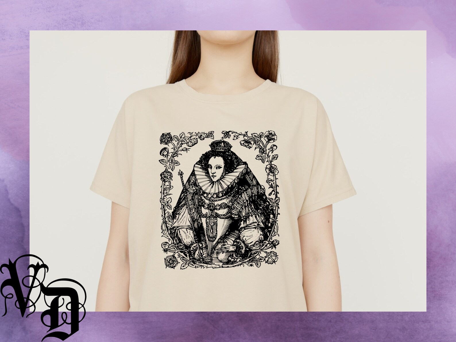 Queen Elizabeth I SVG | Renaissance SVG | Old Book Art SVG | Queen of ...