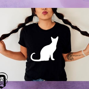 Gothic Cat SVG | Cat Silhouette SVG | Egyptian Ankh SVG | Leaf Corner ...