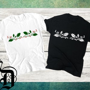 Holly Divider SVG | Holly Branch SVG | Holly Leaves SVG | Holly Berry ...