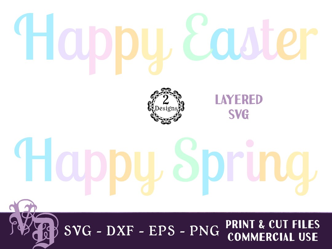 Happy Easter SVG | Happy Spring SVG | Spring Quotes SVG | Spring ...