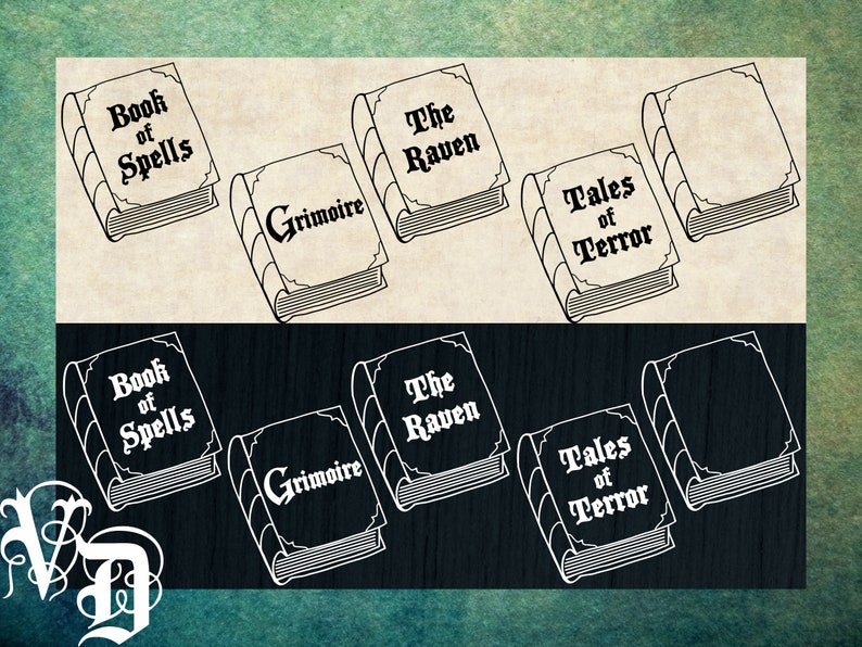 Spooky Old Book SVG | Spellbook SVG | Halloween Book PNG | Poe Svg ...