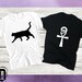 Gothic Cat SVG | Cat Silhouette SVG | Egyptian Ankh SVG | Leaf Corner ...