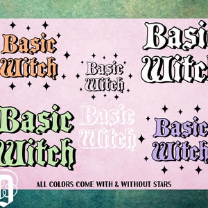 Basic Witch SVG | Witch Text SVG | Witchy Woman SVG | Trendy Halloween ...