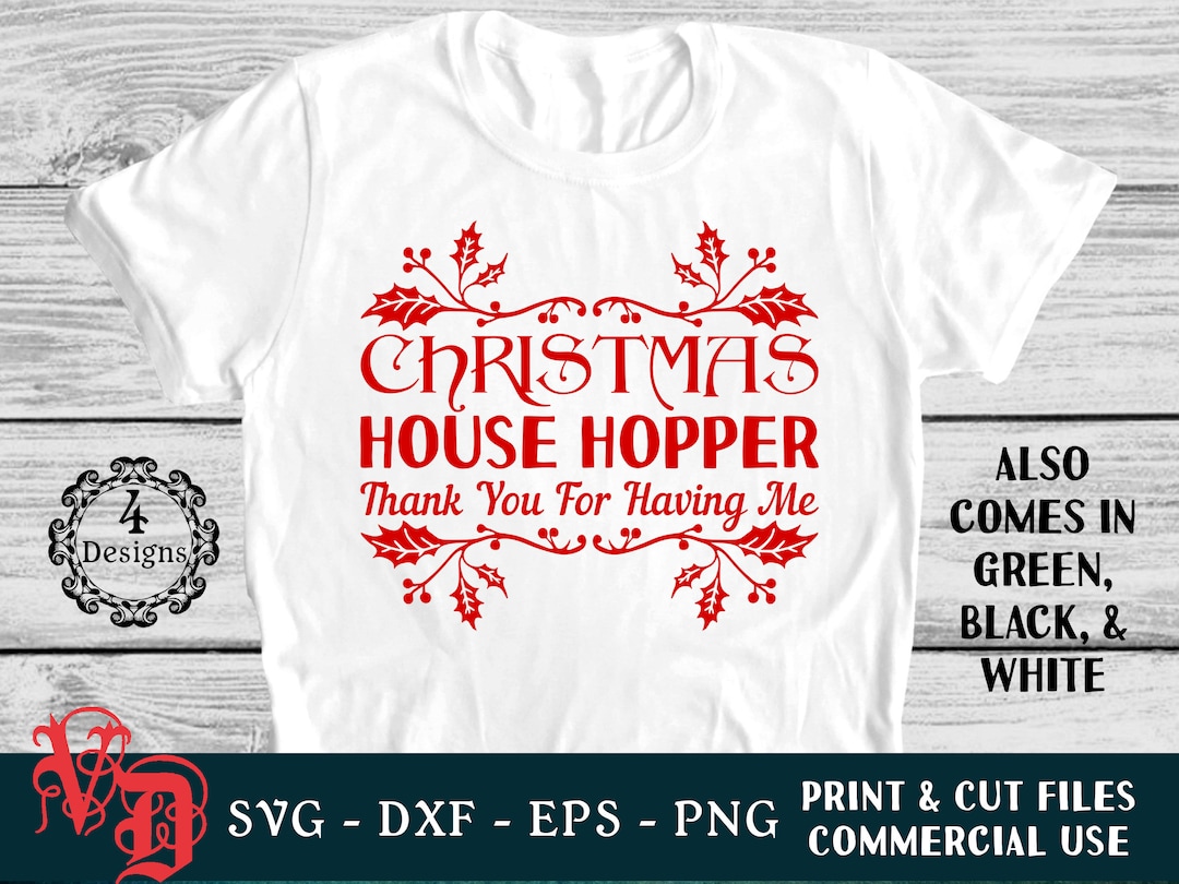 Christmas House Hopper SVG | Family Friends SVG | Christmas Guest SVG ...