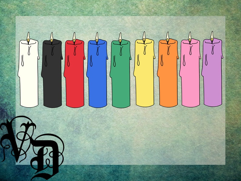 Melting Candle SVG | Candle Bundle SVG | Burning Candle SVG | Color ...