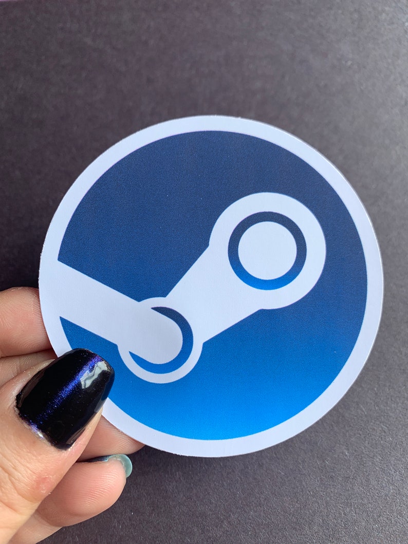 Steam Logo Sticker | Gaming Decal for Laptops, Consoles, Water Bottles ...