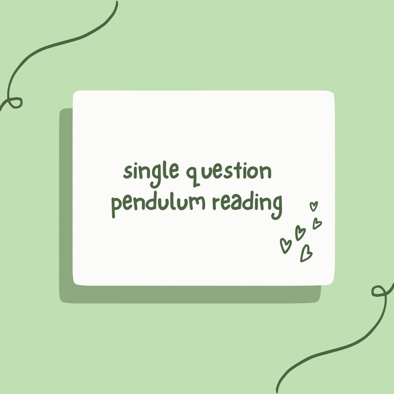 Single Question Pendulum Reading - Etsy