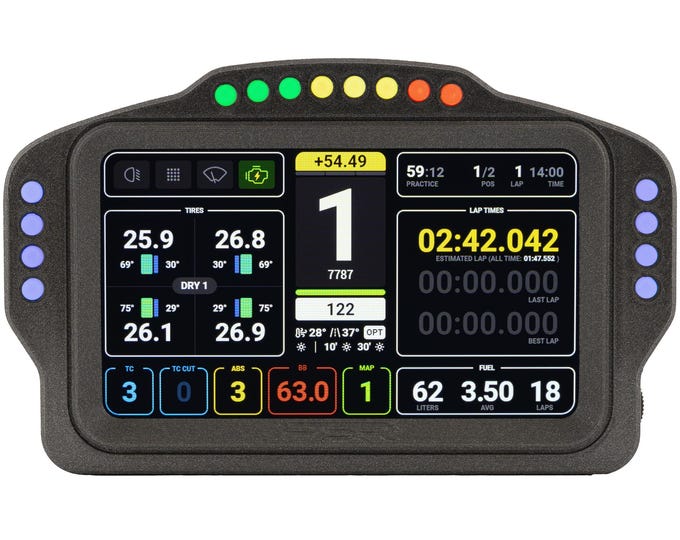 6.8'' Sim Racing Dash Display DDU 10.7 28leds Fanatec Simucube - Etsy