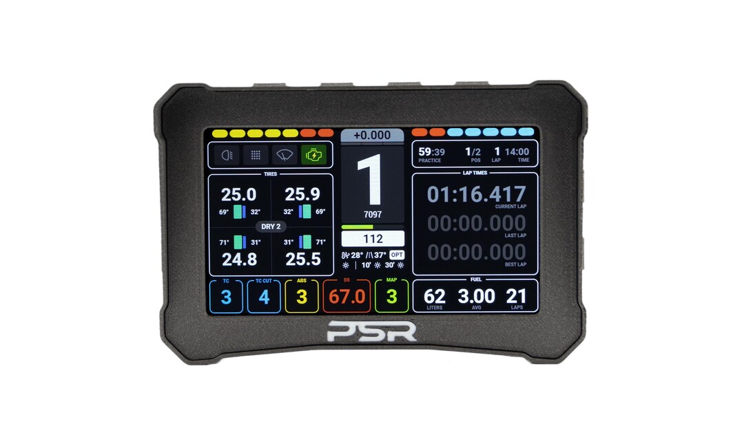 PSR Sim Screen 5.0 - 5 Inch Sim Racing Dashboard DDU - Etsy