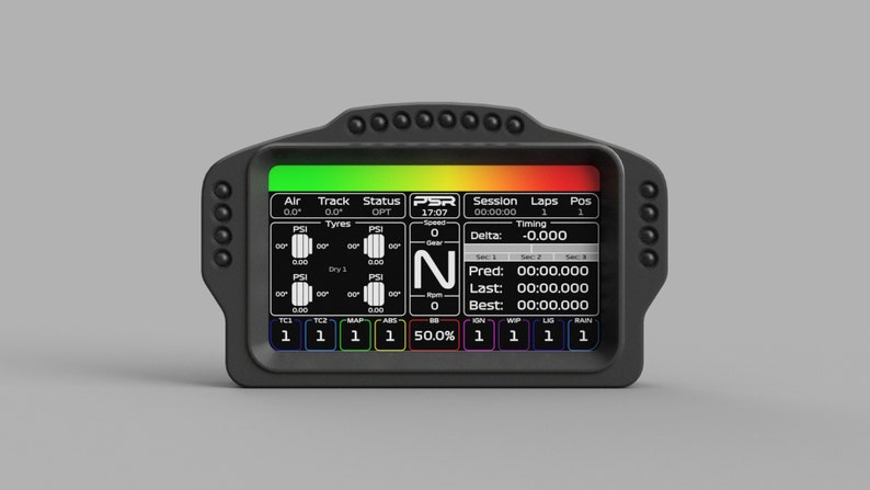 Sim Racing Dashboard Touchscreen Display Leds RPM Simhub GT - Etsy