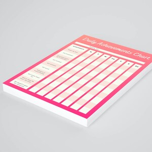 Daily Achievements Chart Printable A4 PDF - Etsy