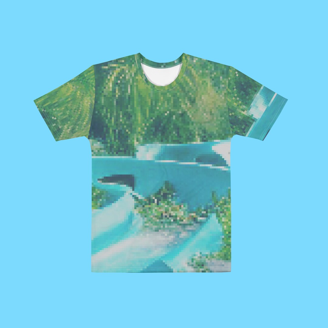 Pixel Art Liminal Pool T Shirt Harajuku Streetwear - Etsy